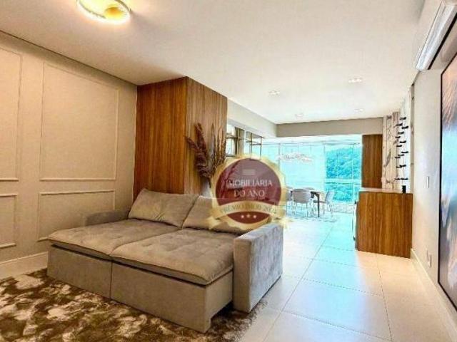Apartamento Mobiliado 2 Quartos com Vista Mar à Venda no Canto do Forte | 2 Suítes | Condomínio Comp