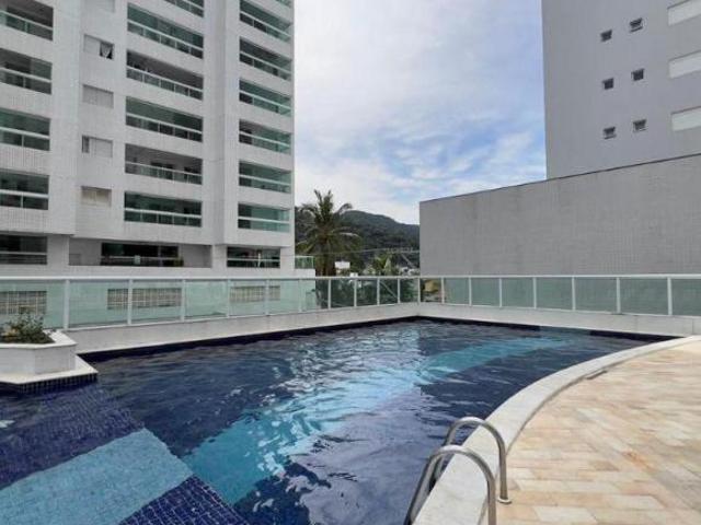 Apartamento Mobiliado 2 Quartos 1 Suíte no Centro de Mongaguá | Vista Lateral Mar | Piscina | Lazer