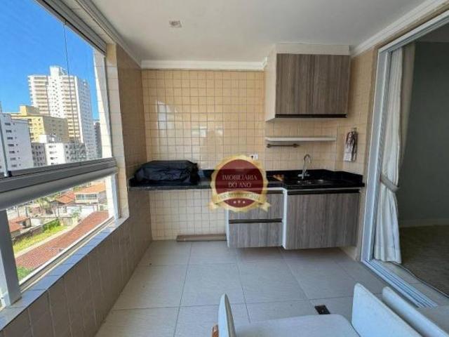 APARTAMENTO MOBILIADO 2 SUÍTES À VENDA NA AVIAÇÃO – PRAIA GRANDE | 84m², 2 VAGAS, LAZER COMPLETO, AC