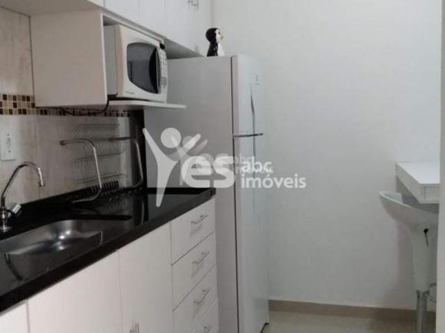 Apartamento mobiliado 44m² 2 dormitório sendo um deles closet e 1 vaga no Ca