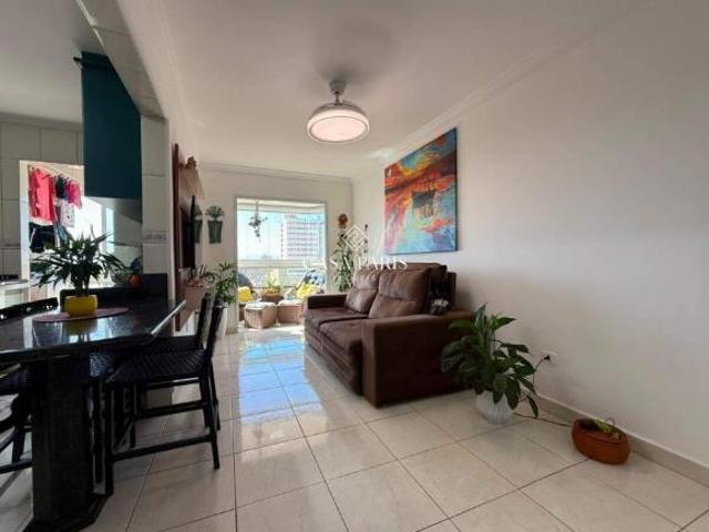 Apartamento mobiliado 77m² à venda no Caiçara Praia Grande | 2 dormitórios | Lazer completo