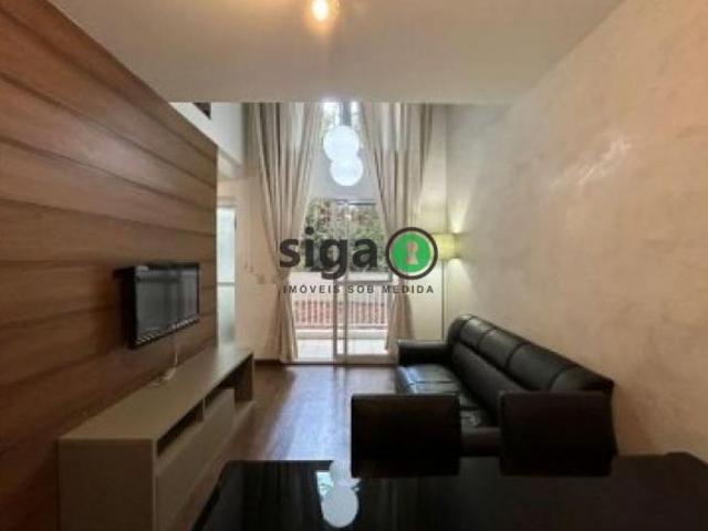 Apartamento mobiliado com pé direito duplo e lazer completo!