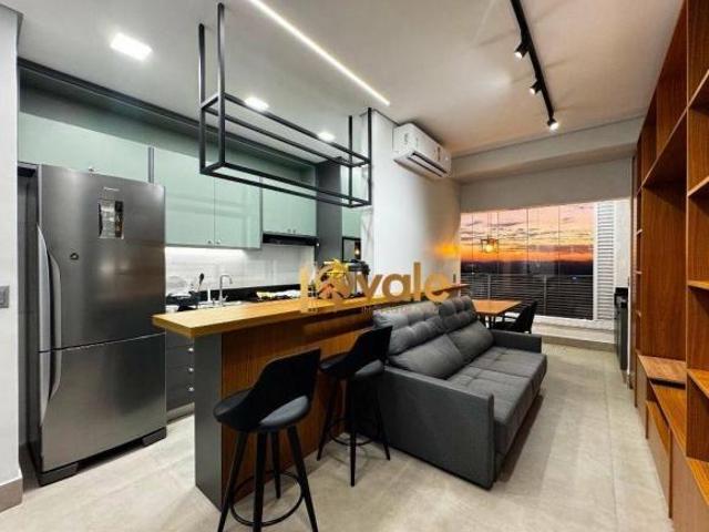 Apartamento Mobiliado com 1 dormitório, 51 m² Jardim Aquarius São José dos Campos/SP