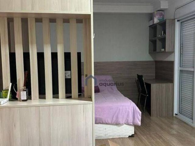 Apartamento Mobiliado com 1 dormitório à venda, 39 m² por R$ 650.000 Jardim Aquarius São José do