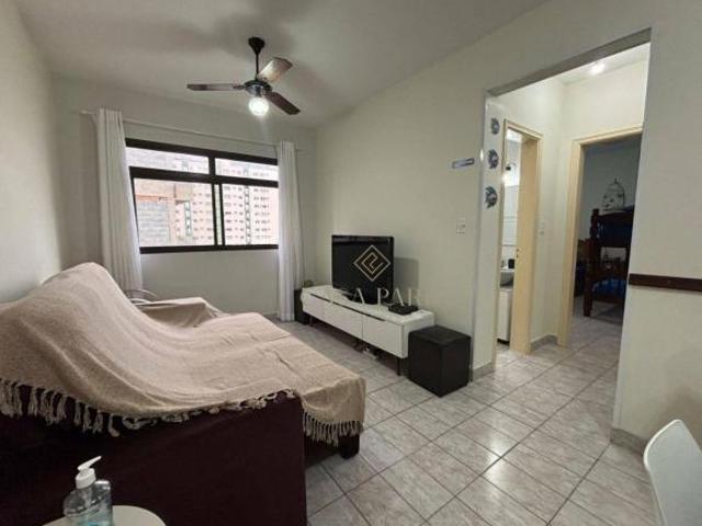 Apartamento MOBILIADO com 1 dormitório à venda, 45 m² por R$ 285.000 Aviação Praia Grande/SP