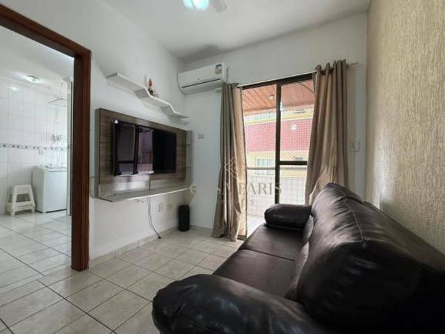 Apartamento MOBILIADO com 1 dormitório à venda, 46 m² por R$ 349.000 Vila Guilhermina Praia Gran