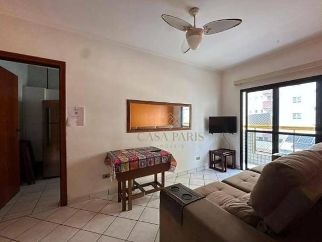 Apartamento MOBILIADO com 1 dormitório à venda, 49 m² por R$ 300.000 Aviação Praia Grande/SP