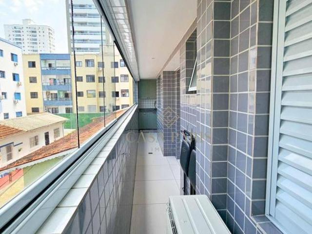 Apartamento MOBILIADO com 1 dormitório à venda, 42 m² por R$ 375.000 Canto do Forte Praia Grande