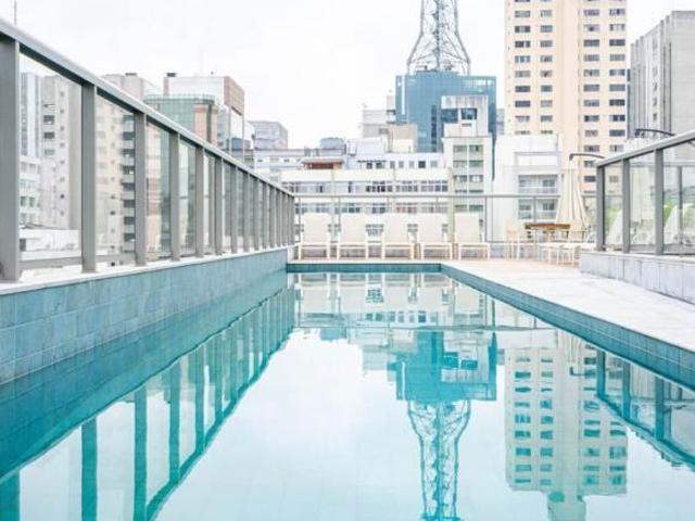 Apartamento mobiliado com 1 dormitório e 1 vaga Jardins São Paulo