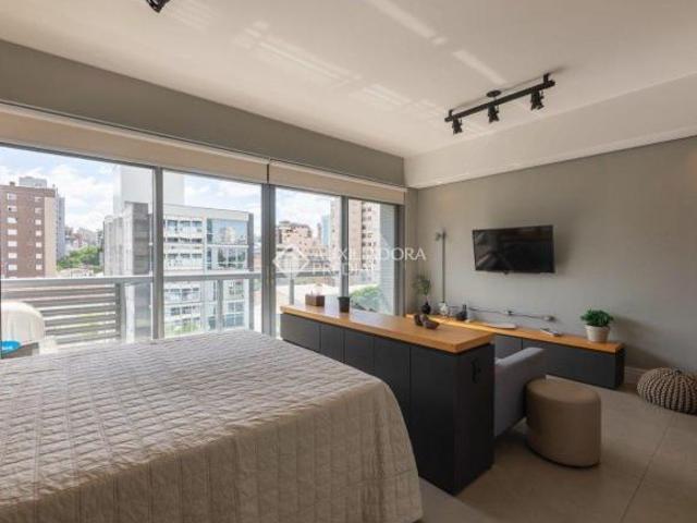 Apartamento mobiliado com 1 dormitórios e 1 vaga no Trend 24!