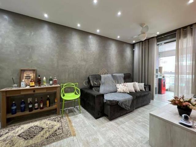 Apartamento MOBILIADO com 2 dormitórios à venda, 82 m² por R$ 950.000 Canto do Forte Praia Grand