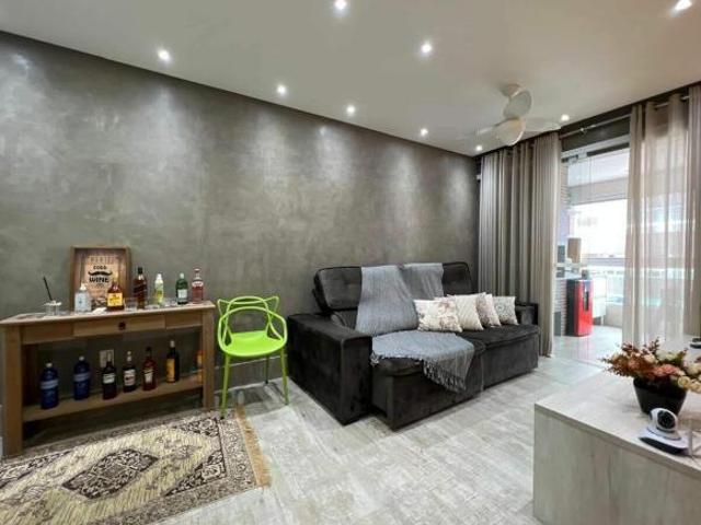 Apartamento MOBILIADO com 2 dormitórios à venda, 82 m² por R$ 950.000 Canto do Forte Praia Grand