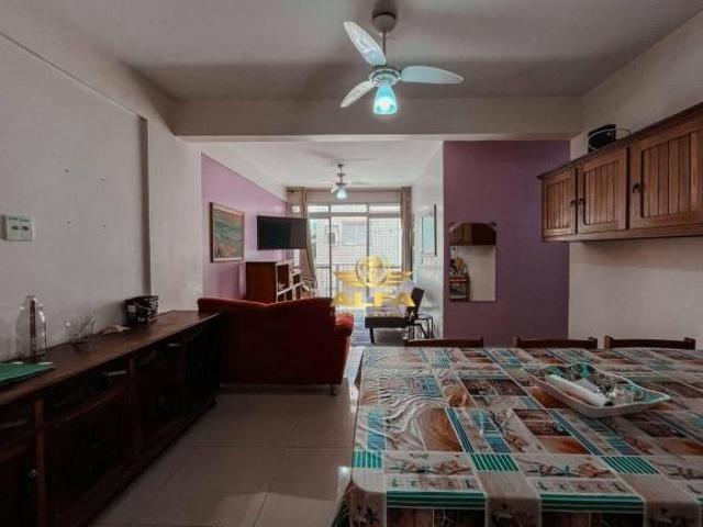 Apartamento mobiliado com 2 suítes e sacada na Praia das Astúrias – Alfa Imóveis Guarujá
