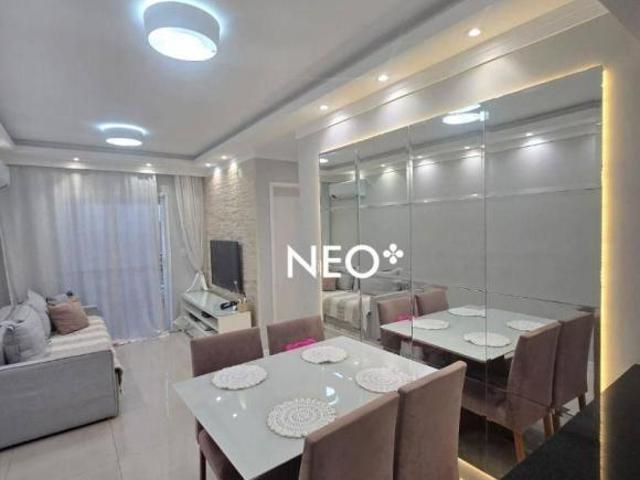 Apartamento mobiliado com 2 quartos à venda – Andar Alto, sol da manhã – Santos/SP