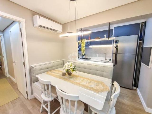 Apartamento mobiliado com 76m²,3 Dormitórios sendo 1 suíte, cozinha com churrasqueira e lavanderia