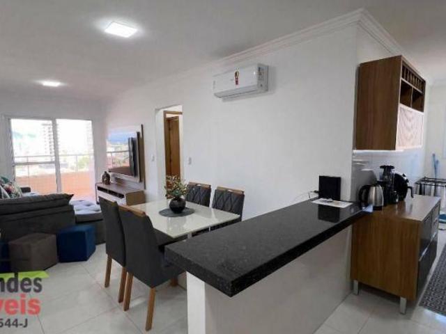 Apartamento mobiliado à venda 73 m² 500 metros da praia por R$ 620.000 Aviação Praia Grande/SP