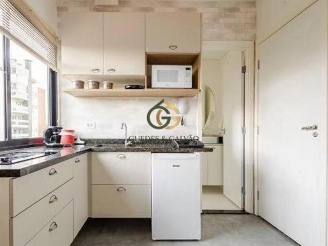 Apartamento mobiliado à venda com 19m² privativos