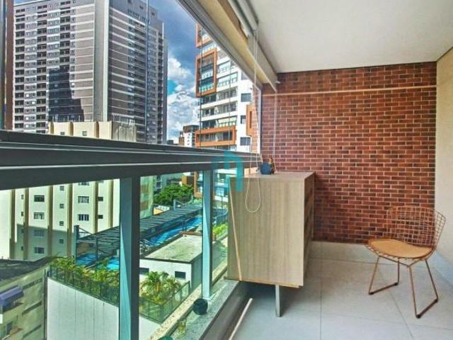 Apartamento mobiliado a venda com 1 dorm, 1 vaga de garagem