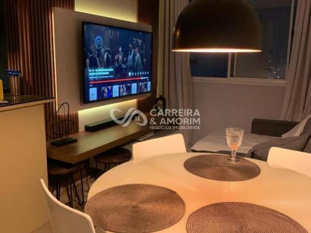 APARTAMENTO MOBILIADO A VENDA COM 47M², 2 DORMITÓRIOS, GARAGEM, CONDOMÍNIO VILA ARBORIS CORES, JAR