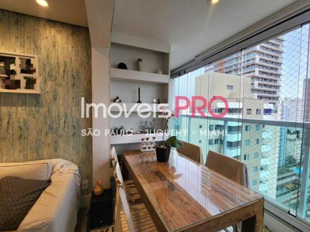 Apartamento mobiliado a venda em predio novo no Brooklin com 65m2, 2 dorms,1 suite,1 vaga e varanda