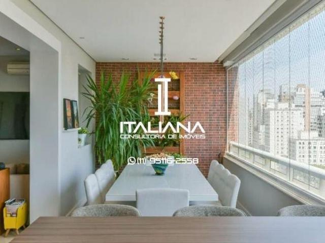 Apartamento Mobiliado a Venda Itaim Bibi com 2 Suítes e 3 Vagas