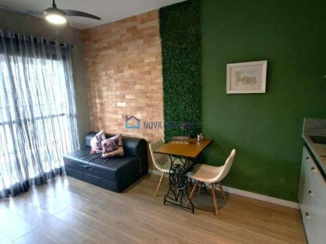 Apartamento mobiliado à venda Metrô São Judas 29m² Novo, Varanda