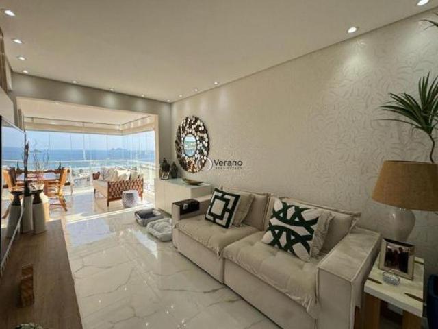 Apartamento mobiliado à venda na Enseada, Guarujá Beira Mar Var