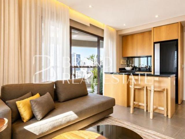 Apartamento mobiliado á venda no Cyrela Pininfarina, Alto padrão, 1 suíte, 2 vagas, andar alto