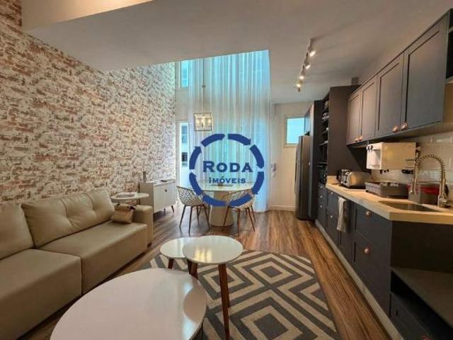 Apartamento mobiliado à venda no Gonzaga em Santos