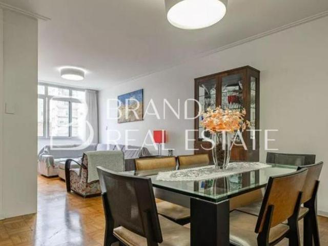 Apartamento mobiliado à venda no Jardim Paulista com 140,00m² 3 quartos, 1 vaga, Mobiliado!