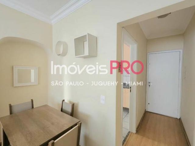 Apartamento mobiliado a venda ou locação perto do Metro Eucaliptos em Moema com 50m2, 1 dorm, 1 vaga