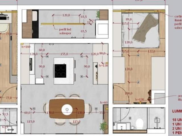 Apartamento mobiliado ao lado faculdade positivo 55 m2 2 suítes 1 vaga