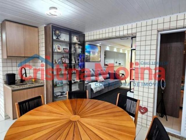 Apartamento mobiliado, alto padrão, três suítes, sendo uma máster, pertinho da praia, Guilhermina