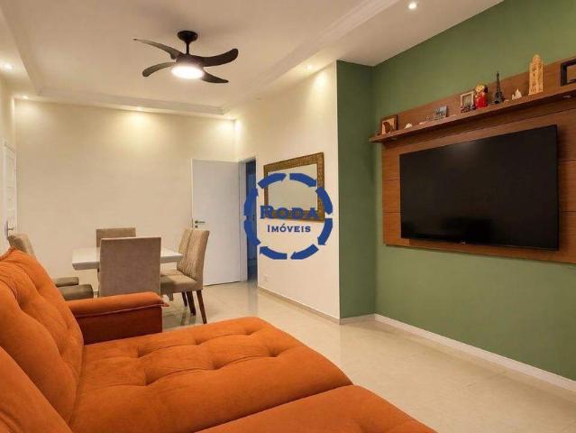 Apartamento mobiliado de 130 m² para aluguel no Gonzaga, Santos