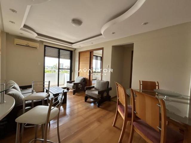 Apartamento mobiliado de 2 dormitórios, 1 suíte, sacada, 1 garagem no bairro Nos