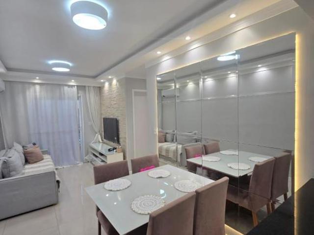 APARTAMENTO MOBILIADO DE 2 DORMITORIOS COM AREA DE LAZER VILA MATHIAS/SANTOS