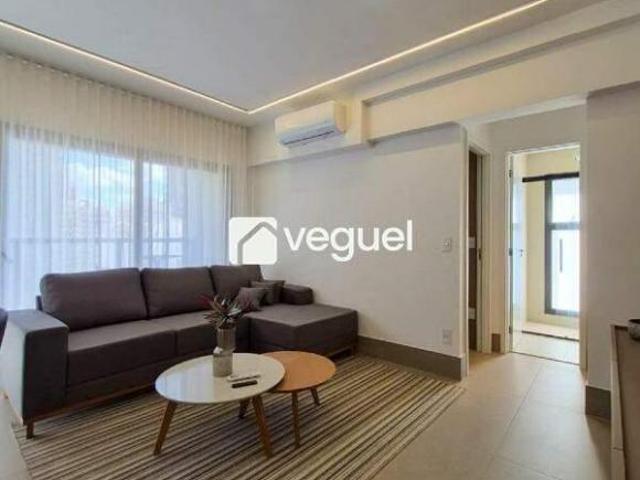 Apartamento mobiliado de 50m² com 1 quarto para alugar no bairro Cambuí, Campinas/SP