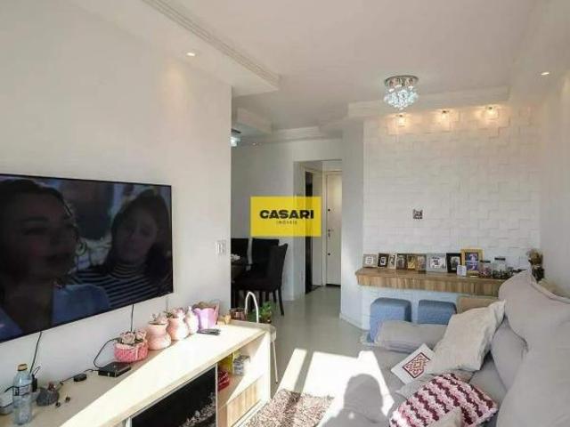 Apartamento mobiliado de 68m² no bairro Barcelona, em São Caetano do Sul. Possui 3 quartos, 1 banhei