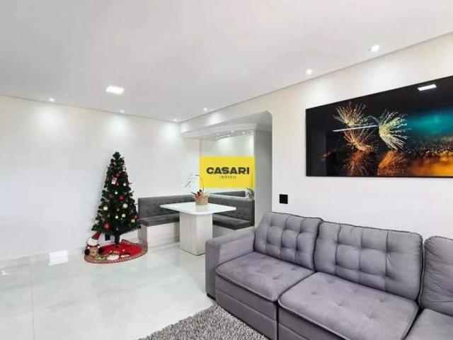 Apartamento mobiliado de 74m² com 3 dormitórios no Baeta Neves – São Bernardo do