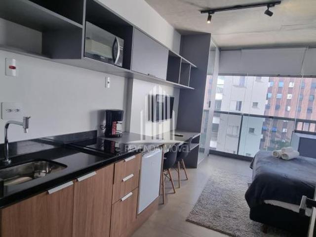 Apartamento Mobiliado de Alto Padrão no Jardim Paulista: 1 Quarto, 1 Banheiro, 21m² Localização Pr