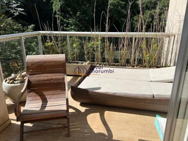 Apartamento mobiliado, de fundos, vista para o bosque