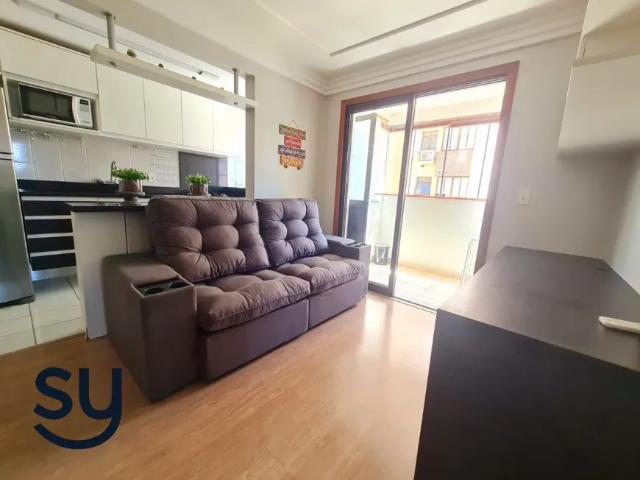 Apartamento Mobiliado de Sacada com Churrasqueira e 1 Vaga no Cristal