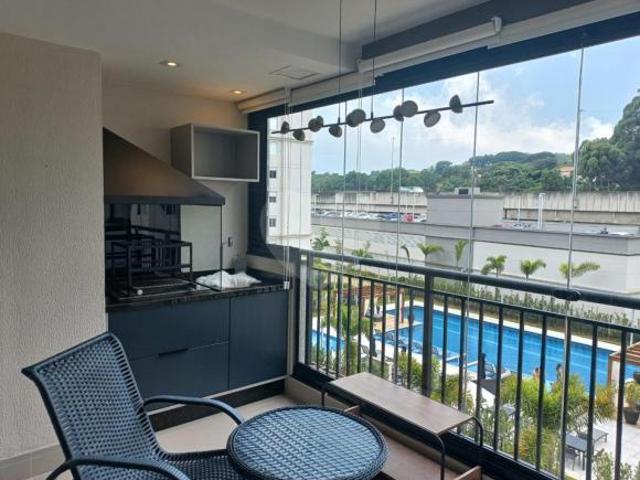 APARTAMENTO MOBILIADO E VISTA INCRIVEL COM 2 VAGAS DE GARAGEM