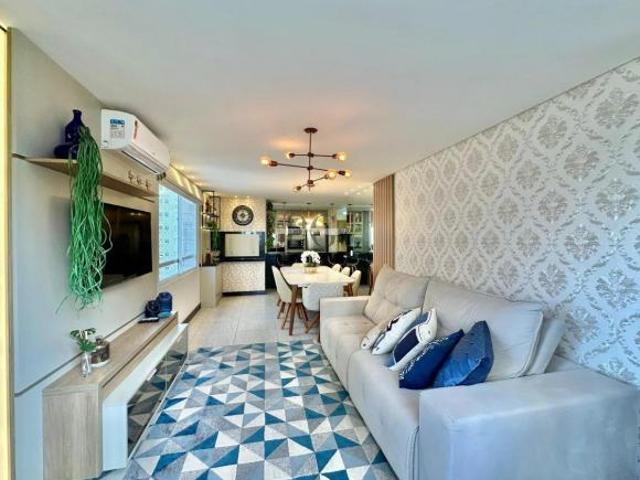 APARTAMENTO MOBILIADO E DECORADO PRÓXIMO DA PRAIA COM 3 QUARTOS, 110m²