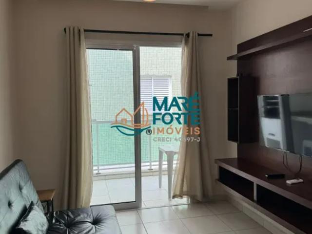 Apartamento mobiliado em condomínio completo na Praia Grande