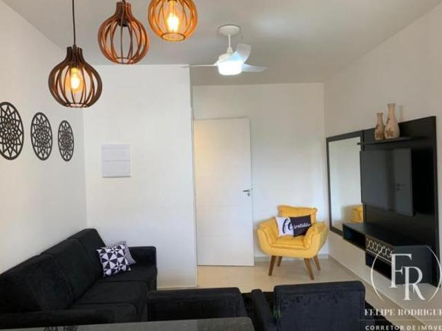 Apartamento mobiliado em condomínio com 5 piscinas