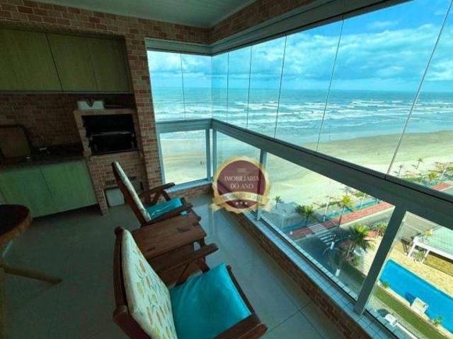 Apartamento mobiliado frente mar em Mongaguá