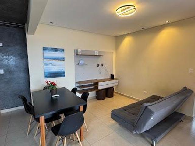 Apartamento mobiliado frente mar em Praia Grande
