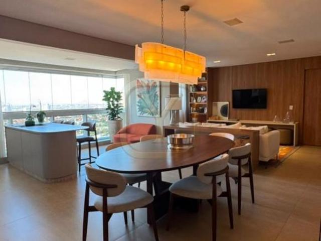 Apartamento mobiliado Jardim Cuiabá Edifício Le Champ Andar alto, sol da manhã