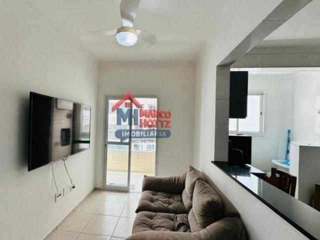 Apartamento Mobiliado no Canto do Forte a 300 m da Praia | Lazer Completo